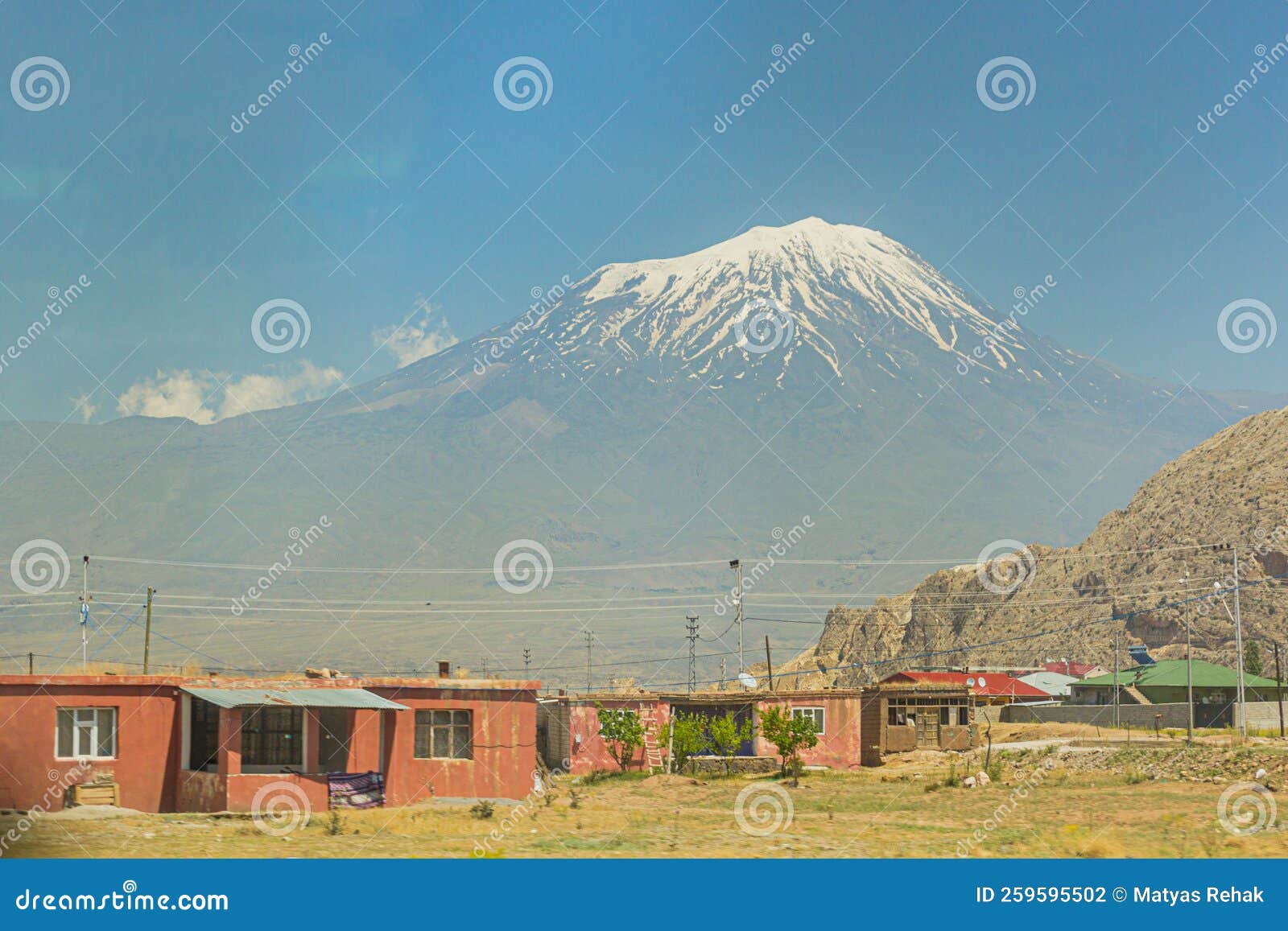View of Ararat Mountain, Turk Stock Photo - Image of season, landscape ...