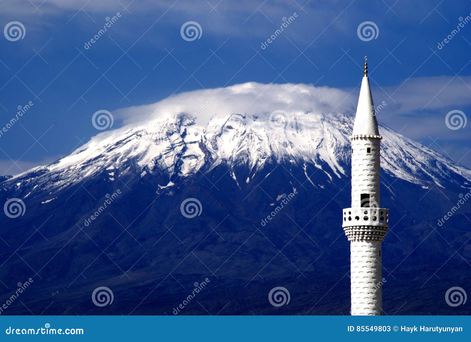 View on Ararat from Turkey stock image. Image of masis - 85549803