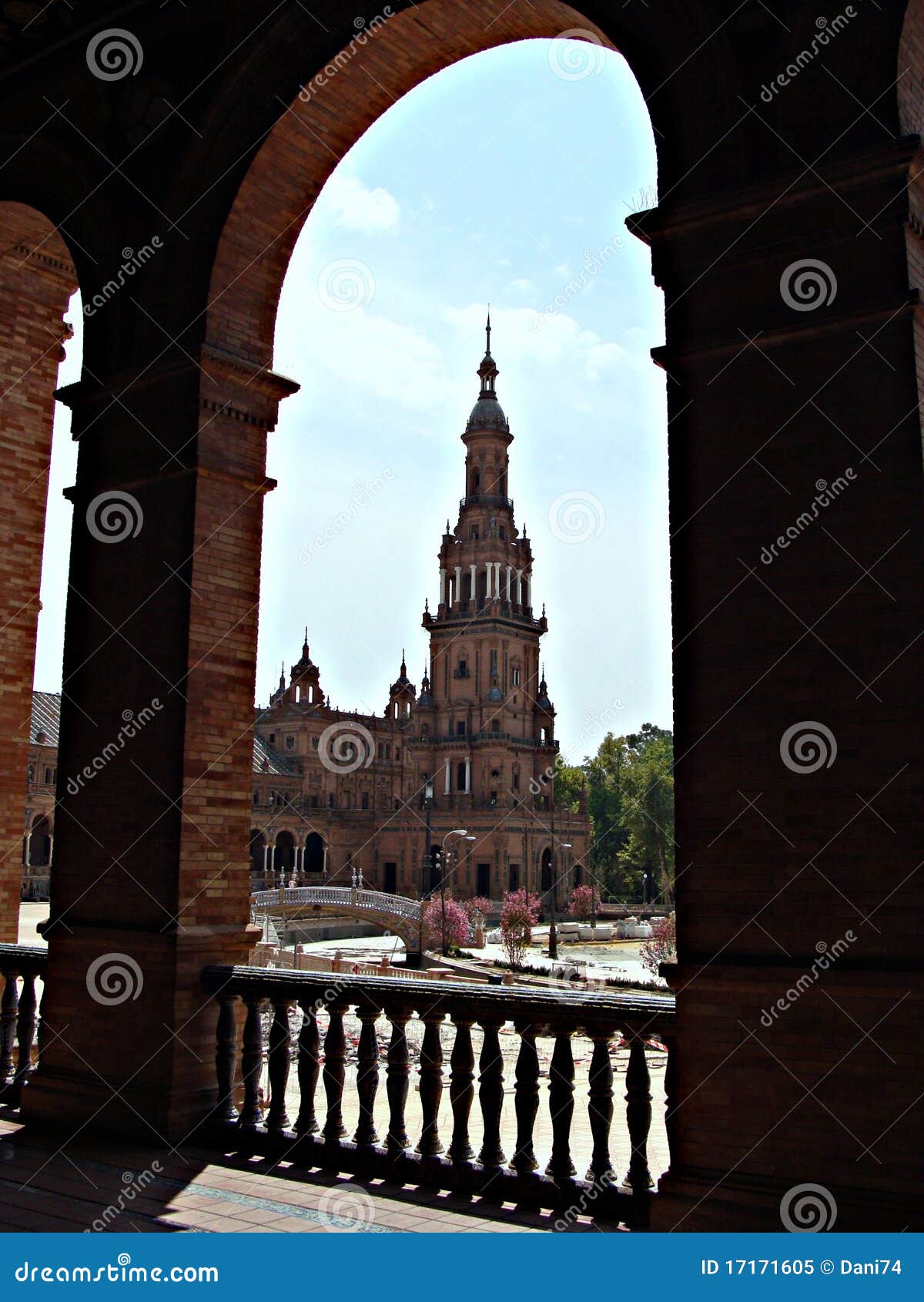 View from arch stock image. Image of andalucia, espana - 17171605
