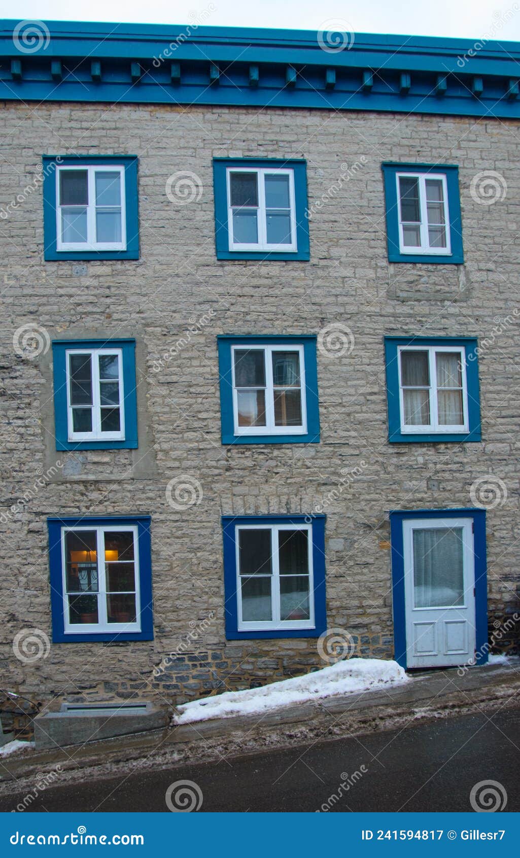 View of the Architecture of the Pretty Old Town of Quebec Stock Image ...