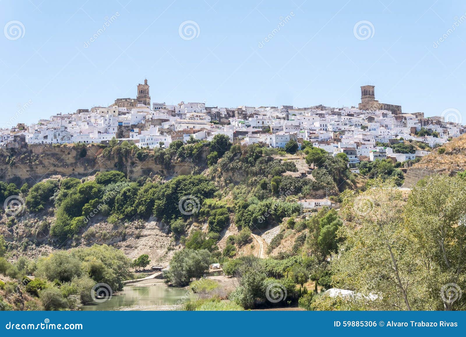 View of Arcos De La Frontera, Spain Stock Photo - Image of ...
