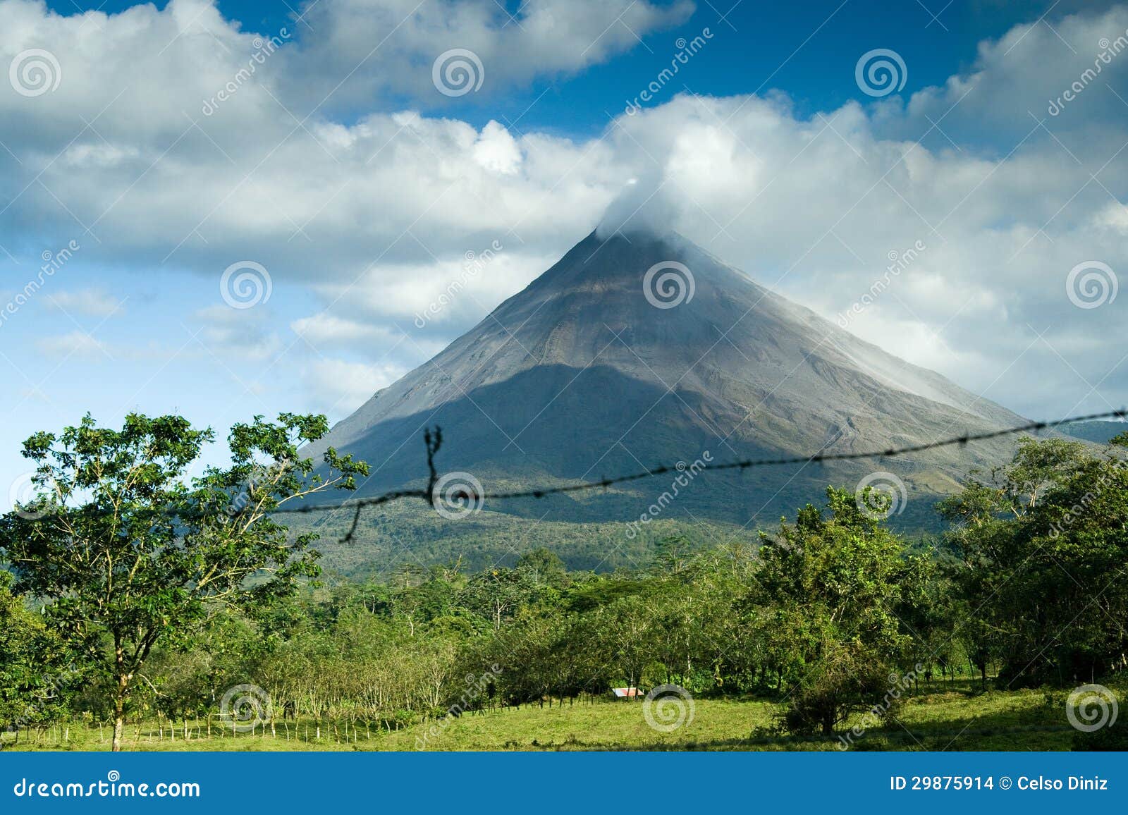 View of the Arenal volcano stock photo. Image of destinations - 29875914