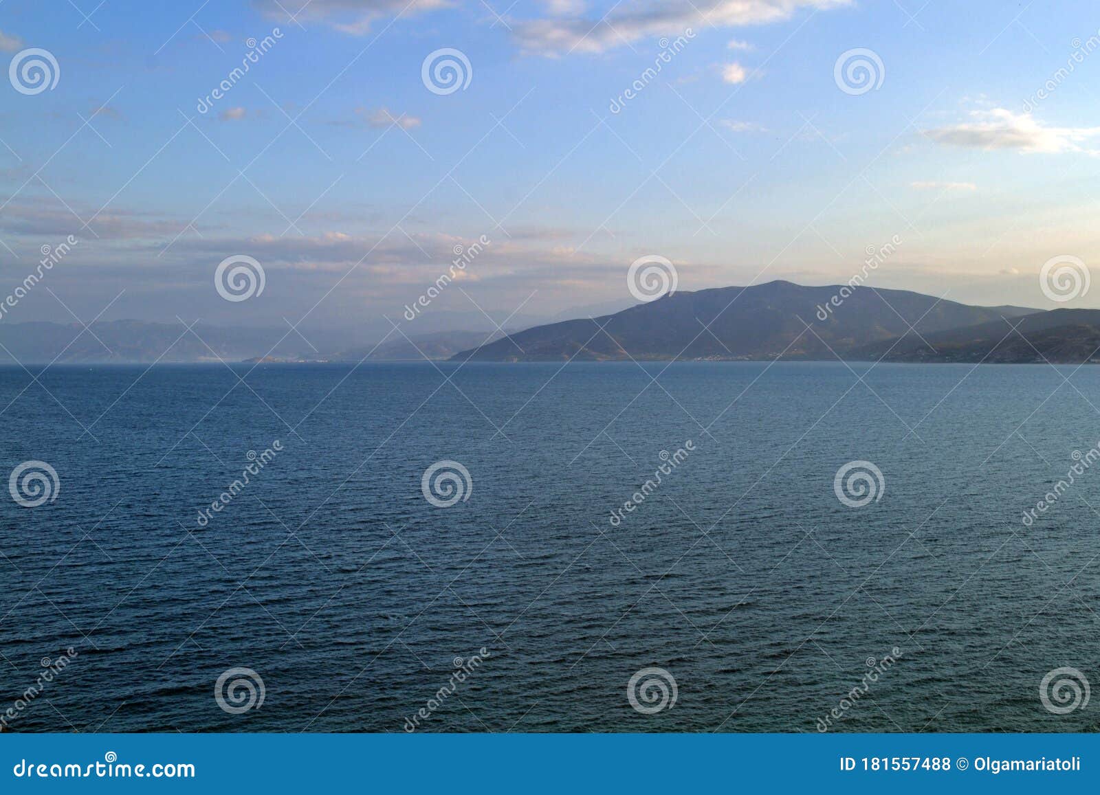 View of Argolic Gulf from Nafplio Stock Photo - Image of nafplion, long ...