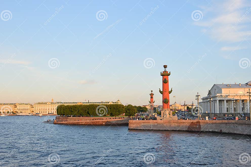 The View of the Arrow with Rostral Columns and Naval Museum Editorial ...
