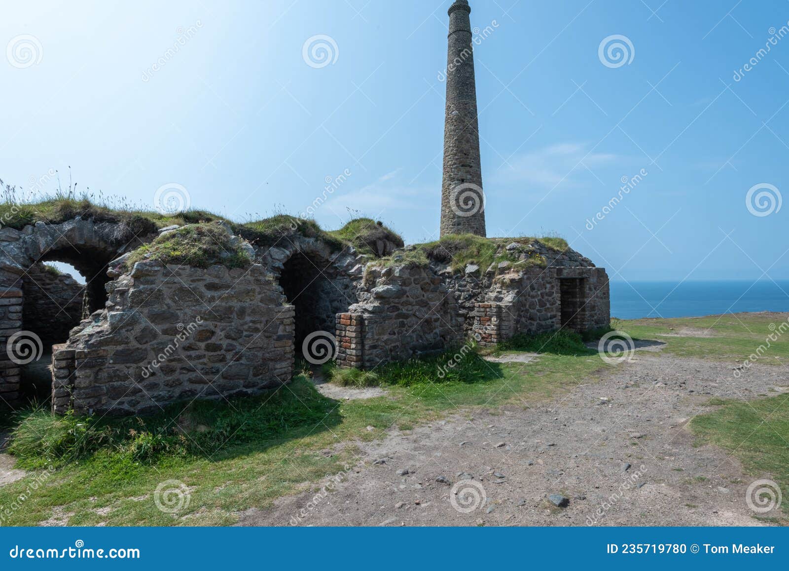 Botallack mine in Cornwall stock photo. Image of coast - 235719780