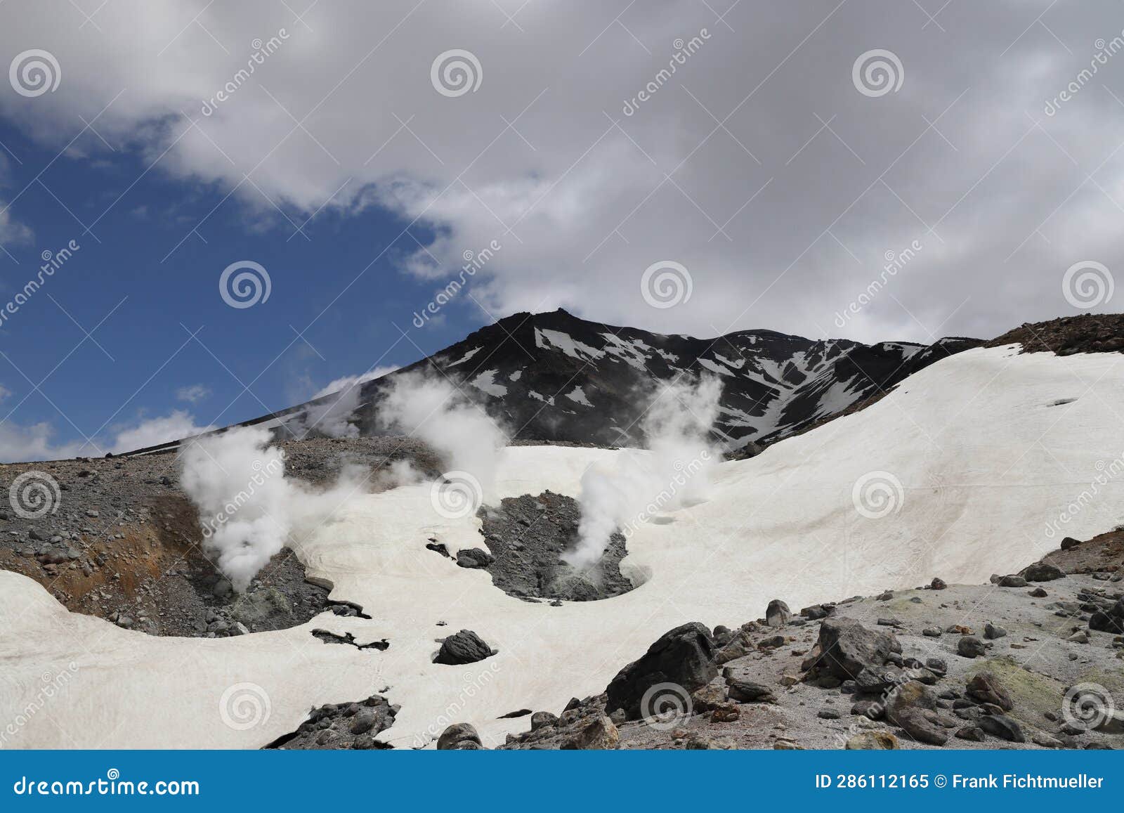 View of Asahidake (Mount Asahi) in Japan Stock Image - Image of hiking ...