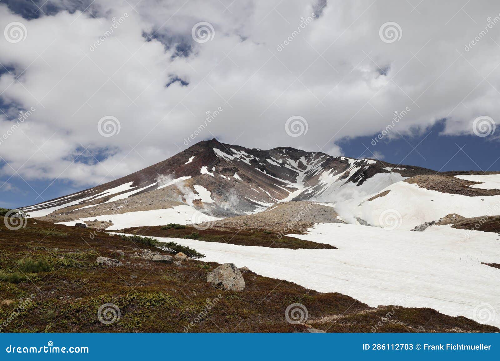 View of Asahidake (Mount Asahi) in Japan Stock Image - Image of ...