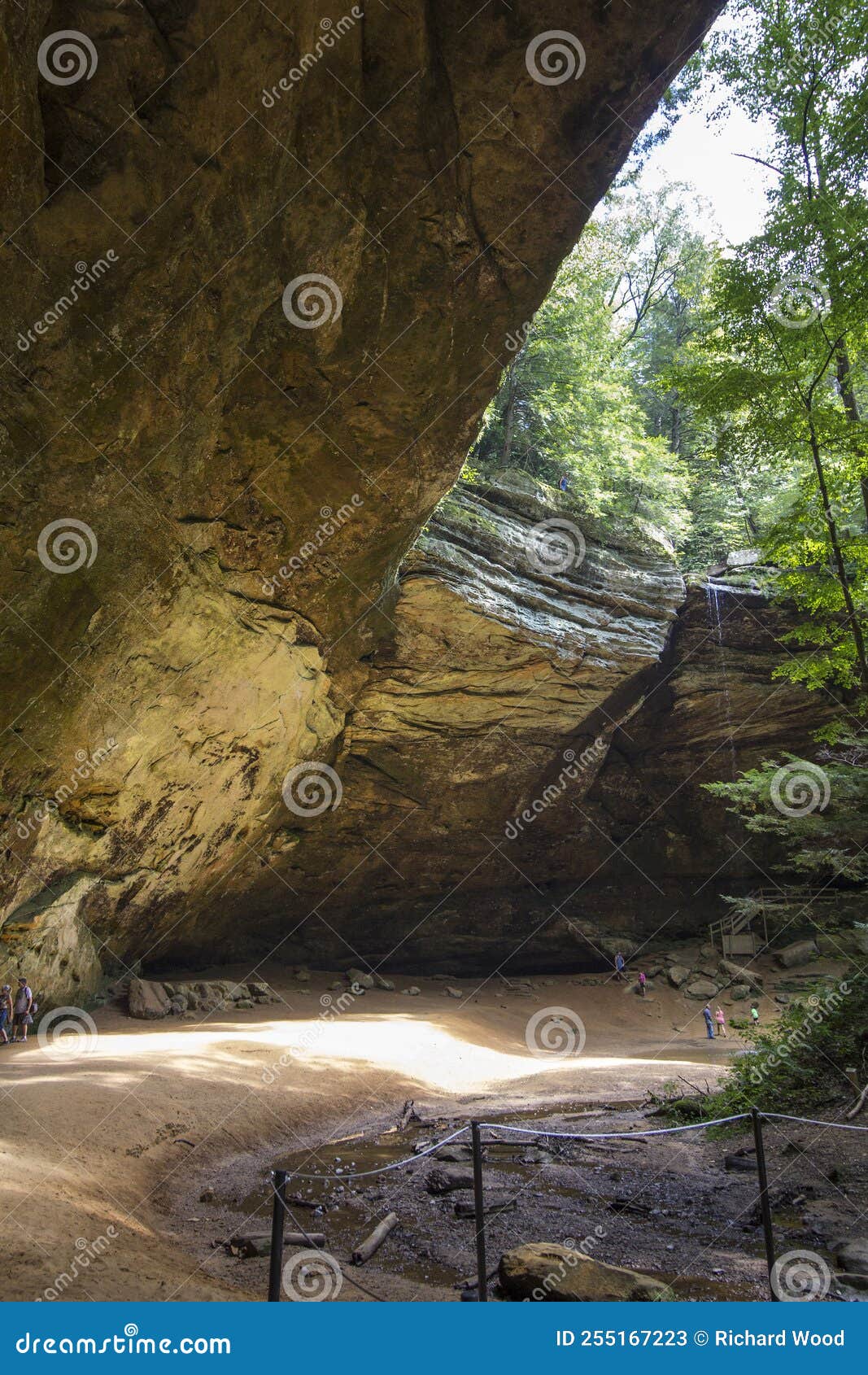 View of Ash Cave in Summer, Hocking Hills State Park, Ohio Stock Image ...