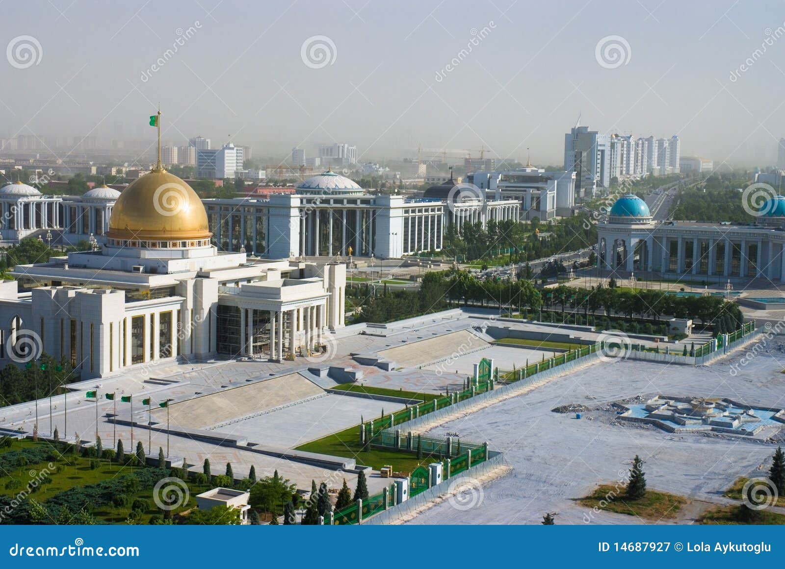 View in Ashgabat Turkmenistan Stock Image - Image of city, building ...