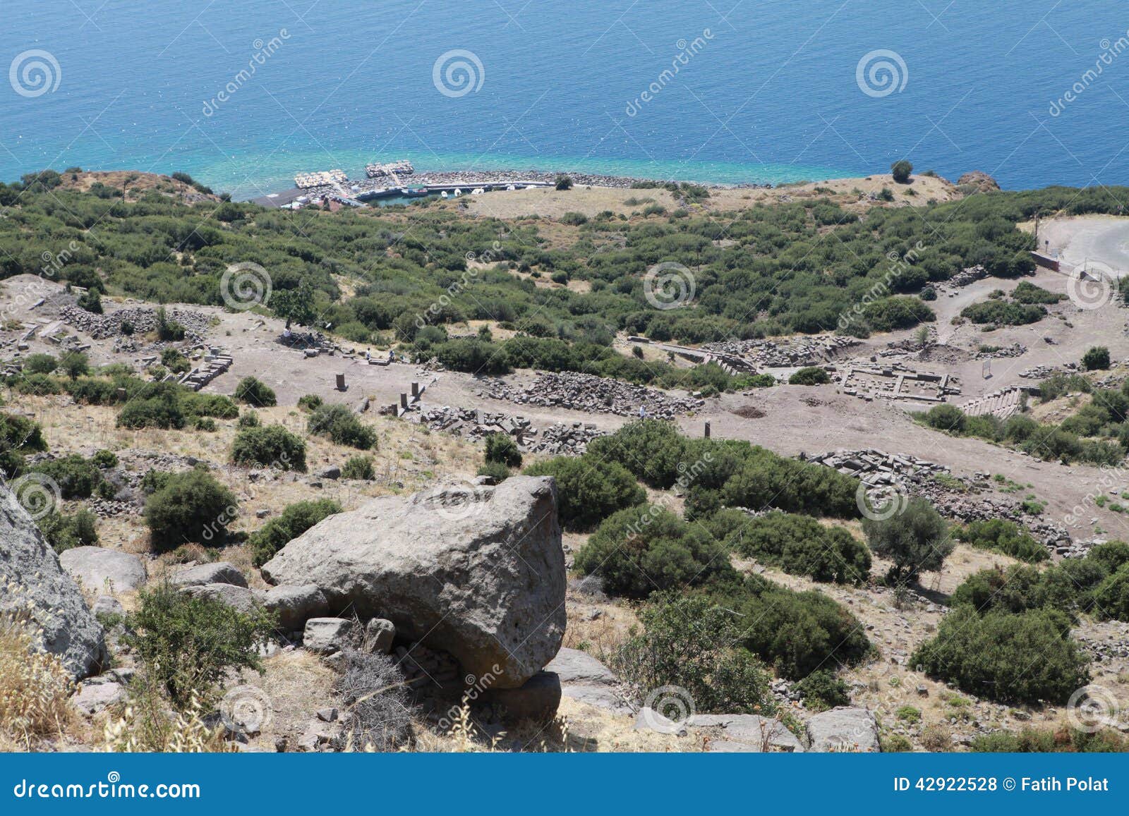 VÄ°EW of the ASSOS, CANAKKALE. Stock Photo - Image of landscape, greek ...
