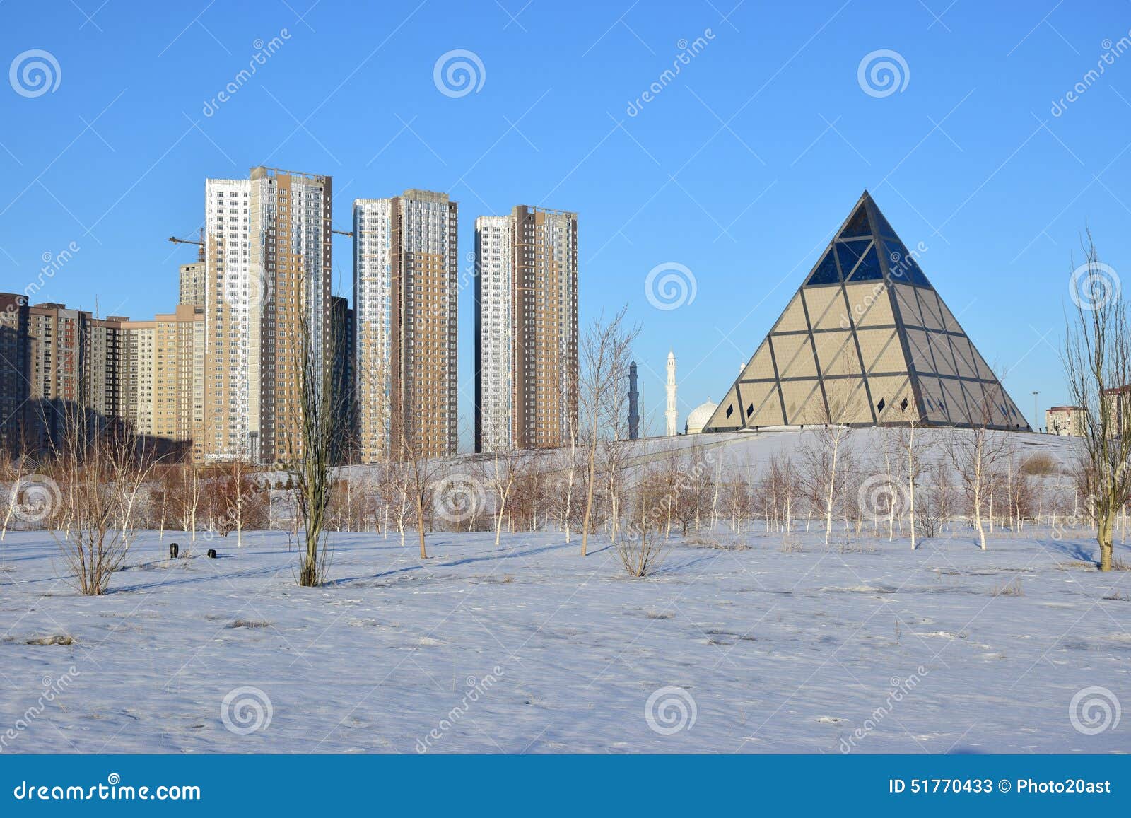 View in Astana in winter editorial stock photo. Image of hoarfrost ...