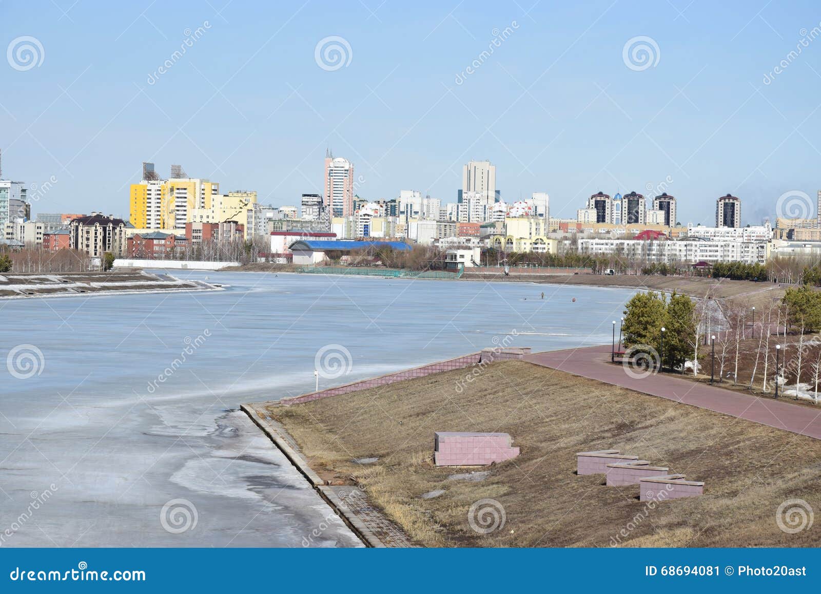 View in Astana in winter editorial photo. Image of form - 68694081