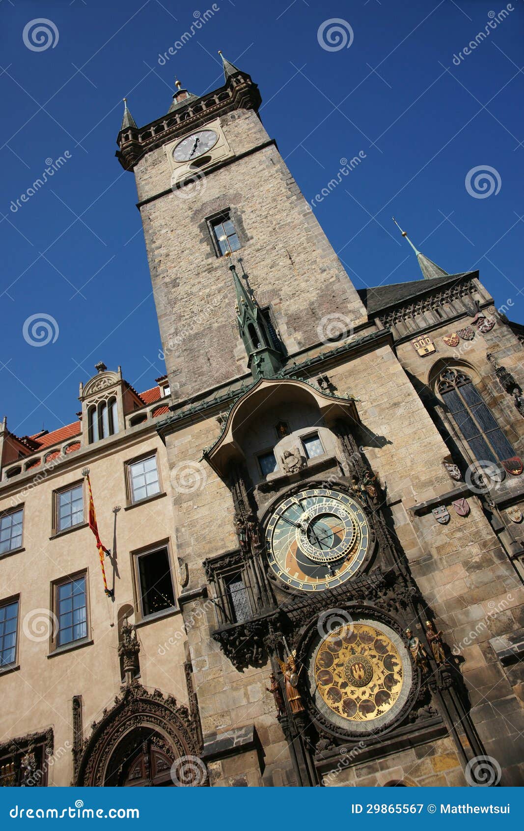 Prague Astronomical Clock Tower Stock Image - Image of antique, prague ...