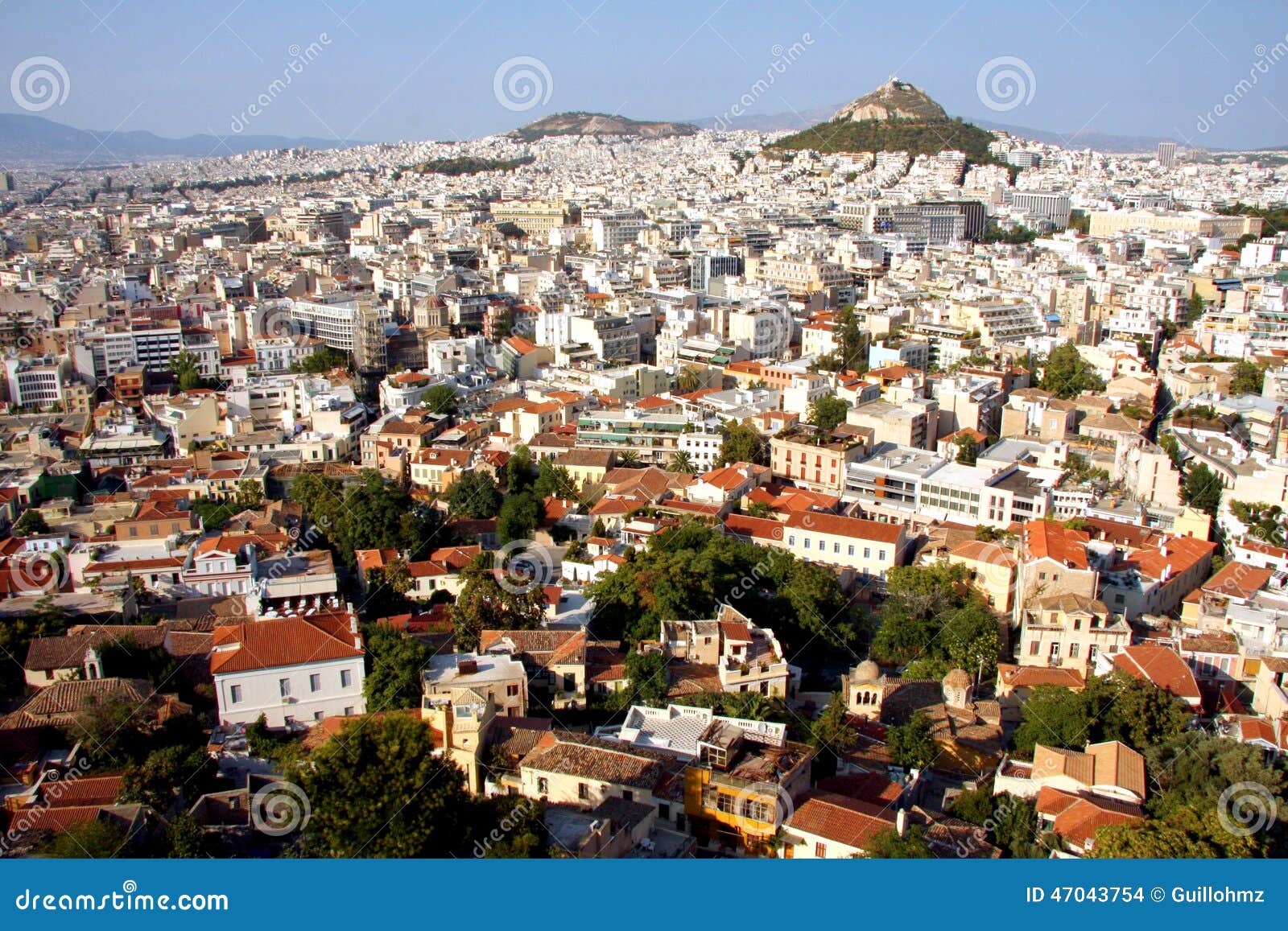 View of Athens stock photo. Image of town, europe, historic - 47043754