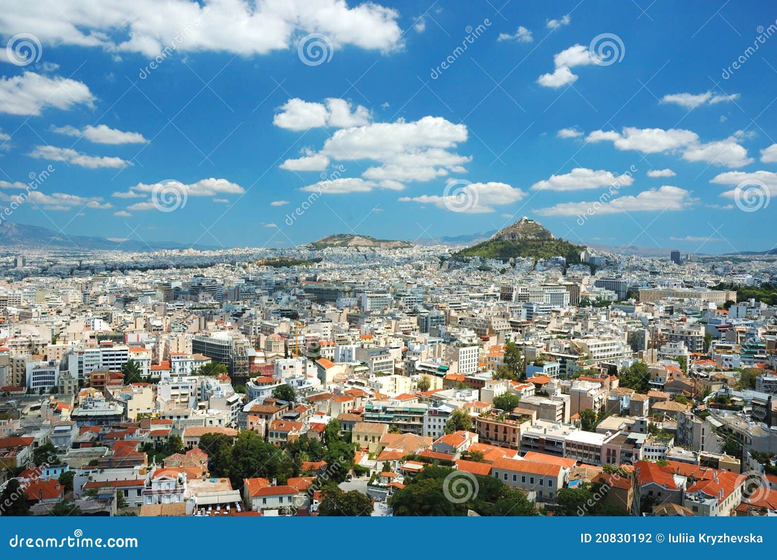 Mount Lycabettus Also Known As Lycabettus, Likavitos Or Lykavittos ...