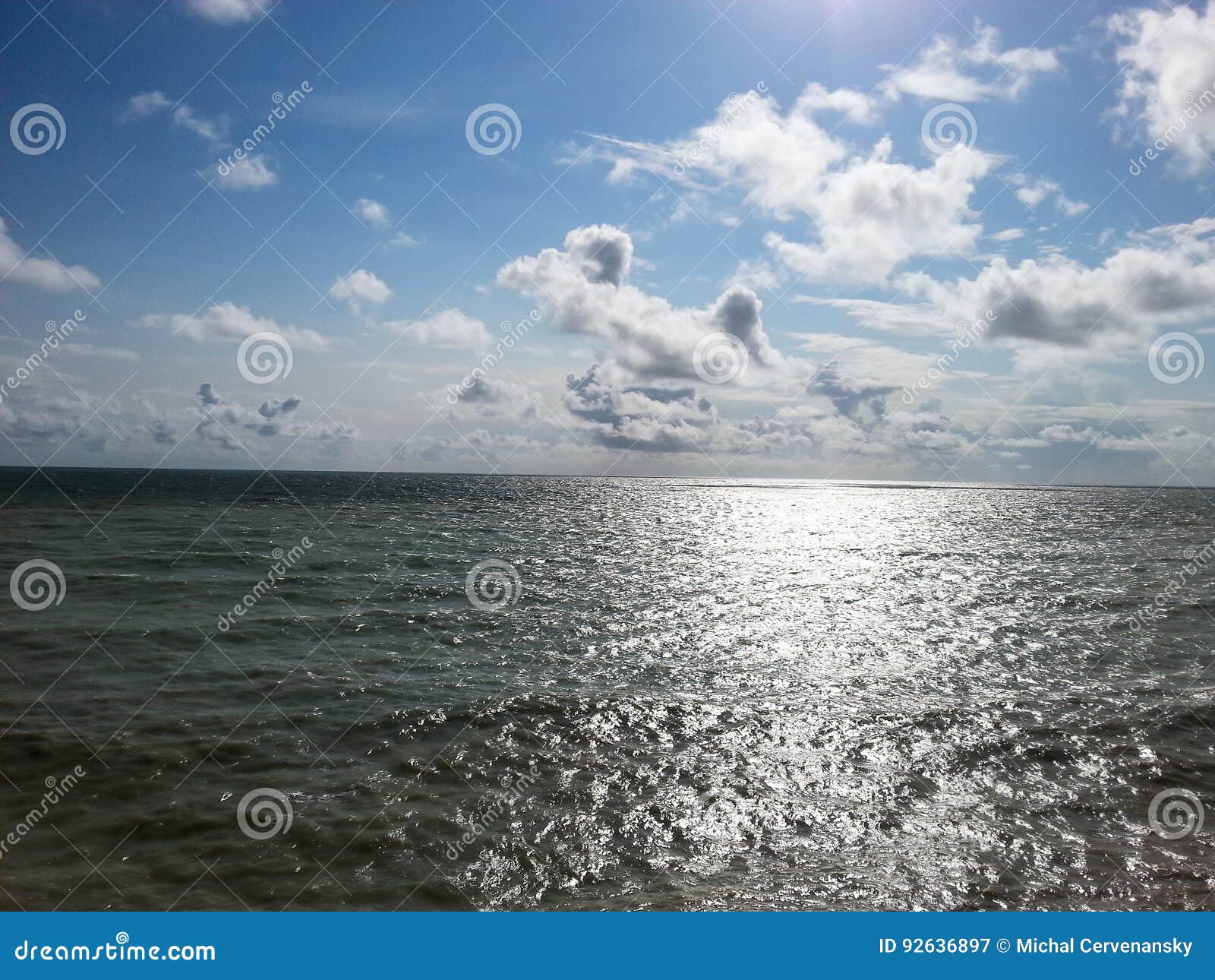 View of Atlantic Ocean Near Dover Cliffs Dramatic Clouds Stock Image ...