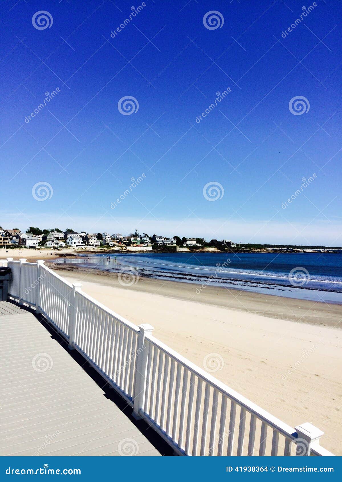 View of Atlantic Ocean from a New England Beach Resort Editorial Stock ...