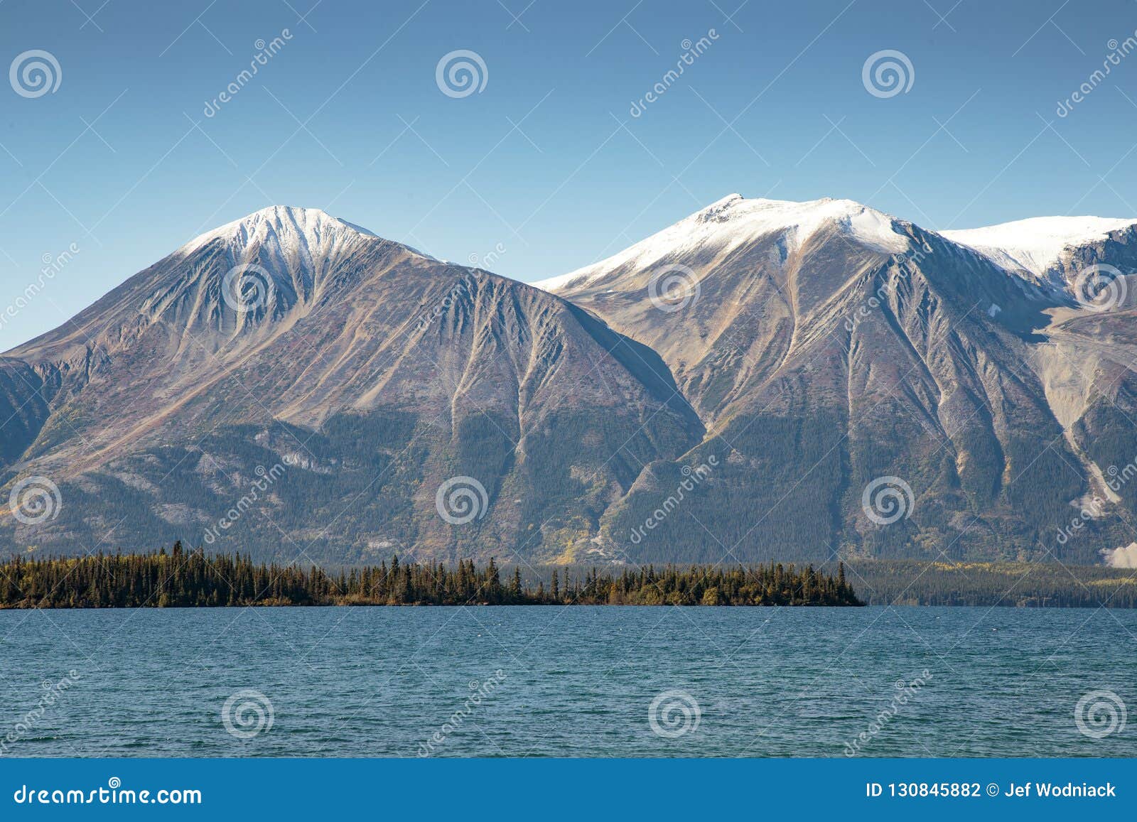 View of Atlin Lake,in Canada Stock Photo - Image of outdoor, view ...