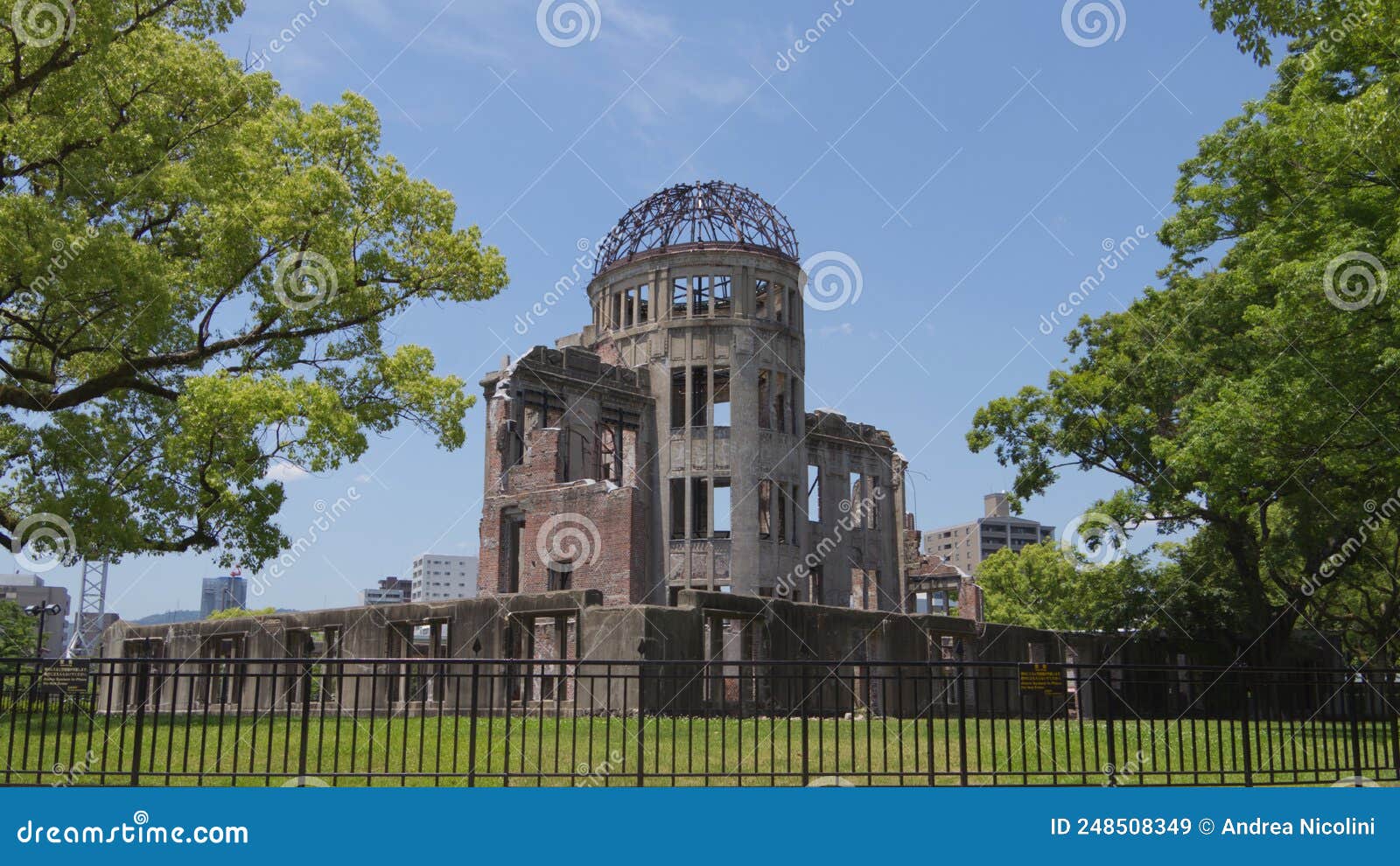 View of the Atomic Bomb Dome, the only Structure Left Standing in the ...