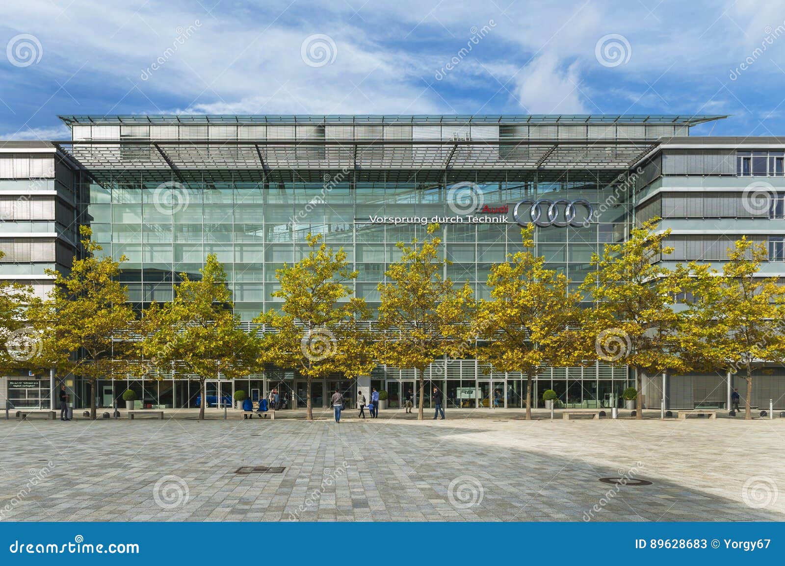 View on Audi buildings editorial stock photo. Image of ingolstadt ...