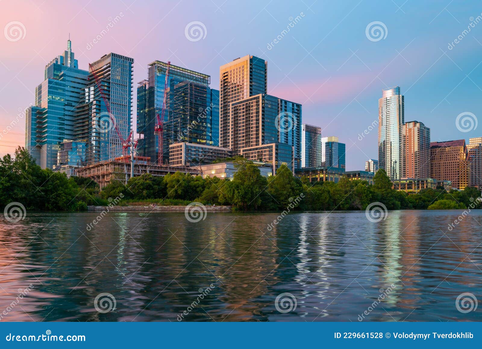 View of Austin, Texas in USA Downtown Skyline. Stock Photo - Image of ...