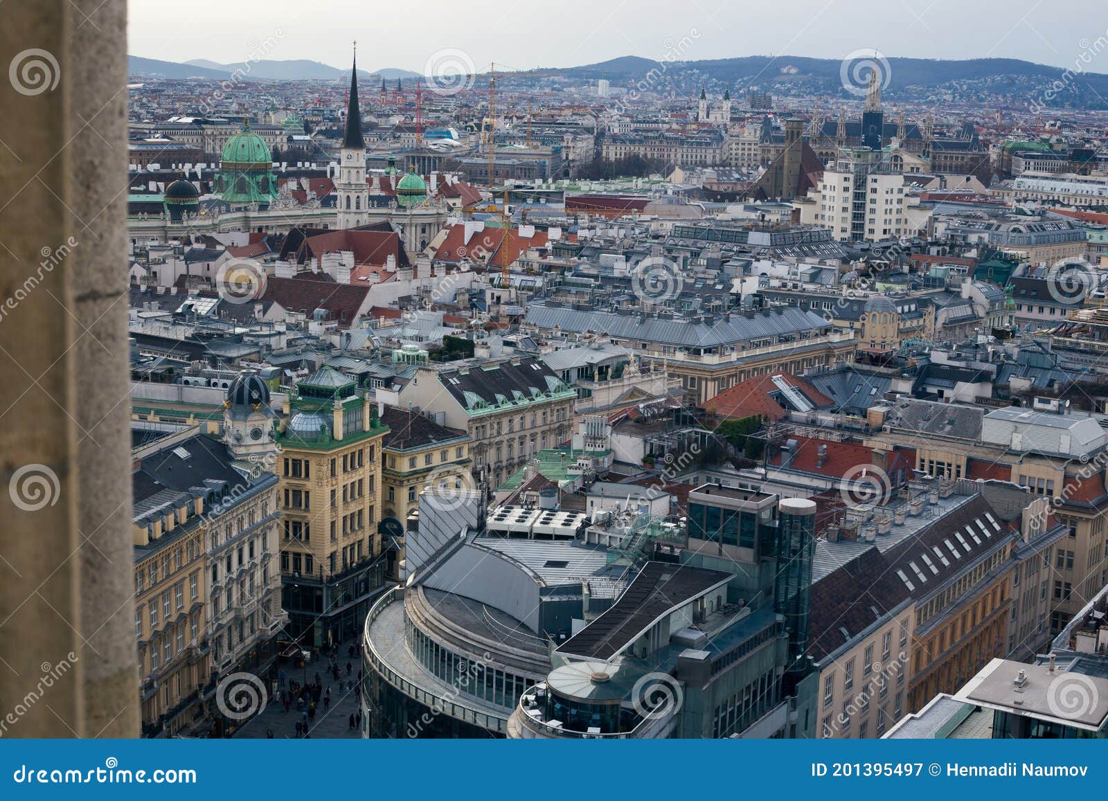 View of the Austrian Capital Vienna from a Height of St. Stephen S ...