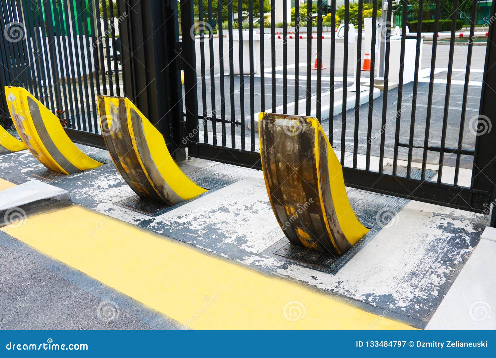 View of the Automated Checkpoint System at Customs Stock Image - Image ...