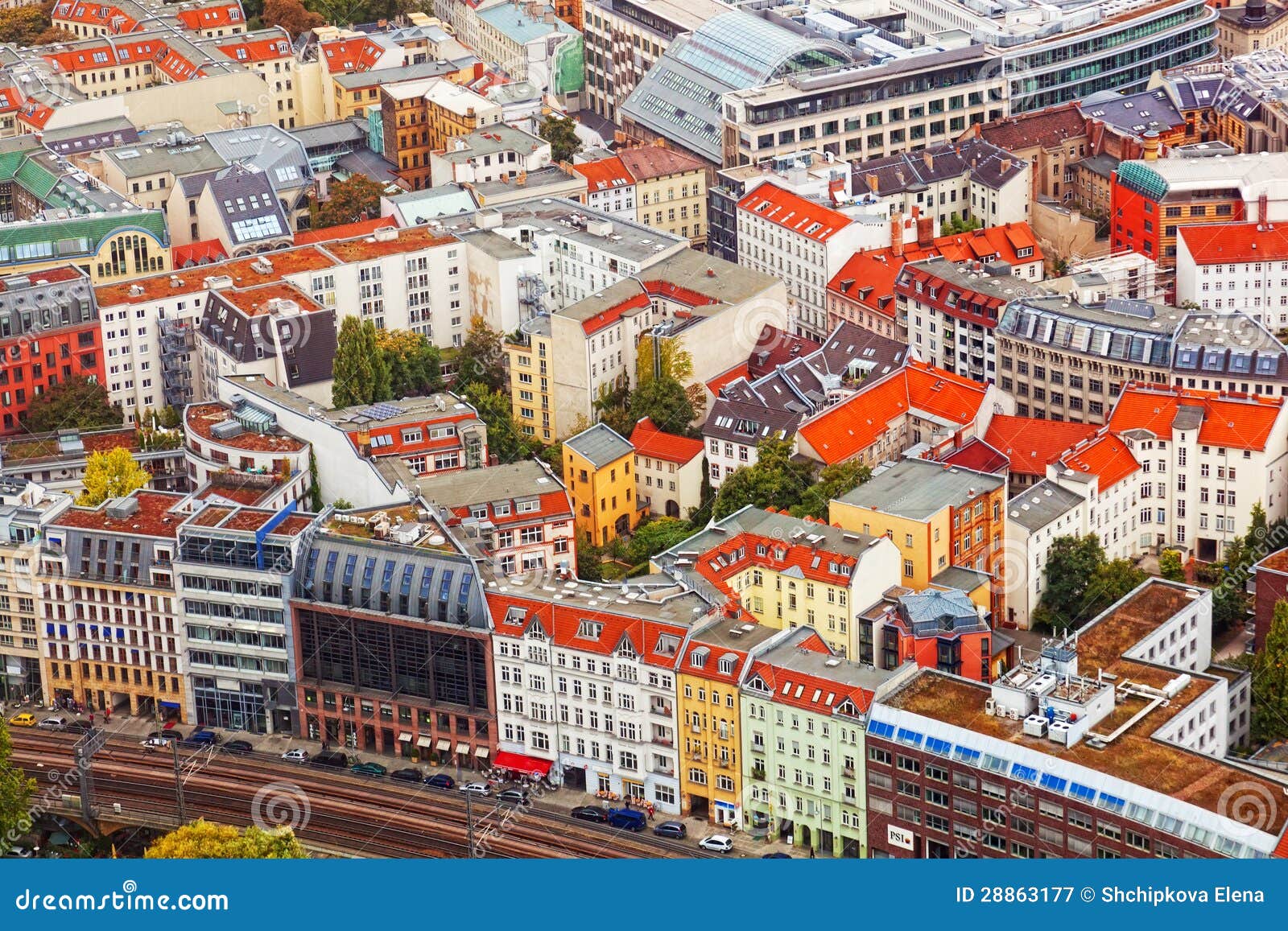 View of autumn Berlin stock image. Image of summer, view - 28863177