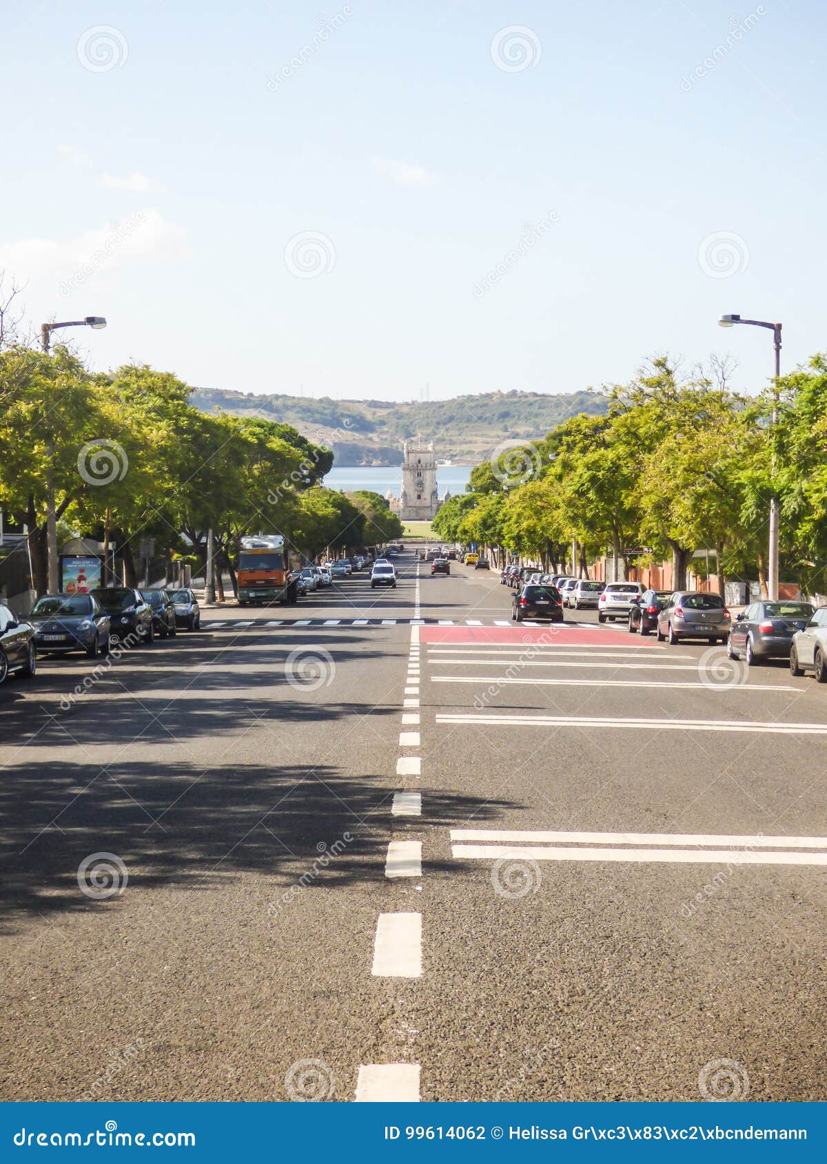View Of Avenida Del Sol, Benalmadena, Malaga, Spain. The Town ...
