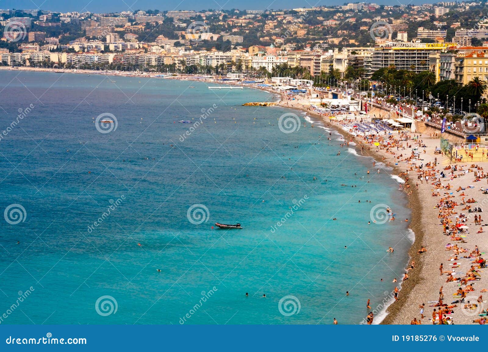 View on Azure Coast in Nice, France Editorial Photo - Image of town ...