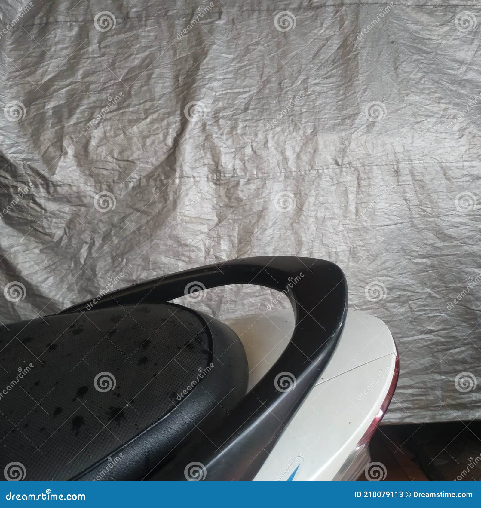 A View of Back of Motorcycle Stock Image - Image of white, view: 210079113