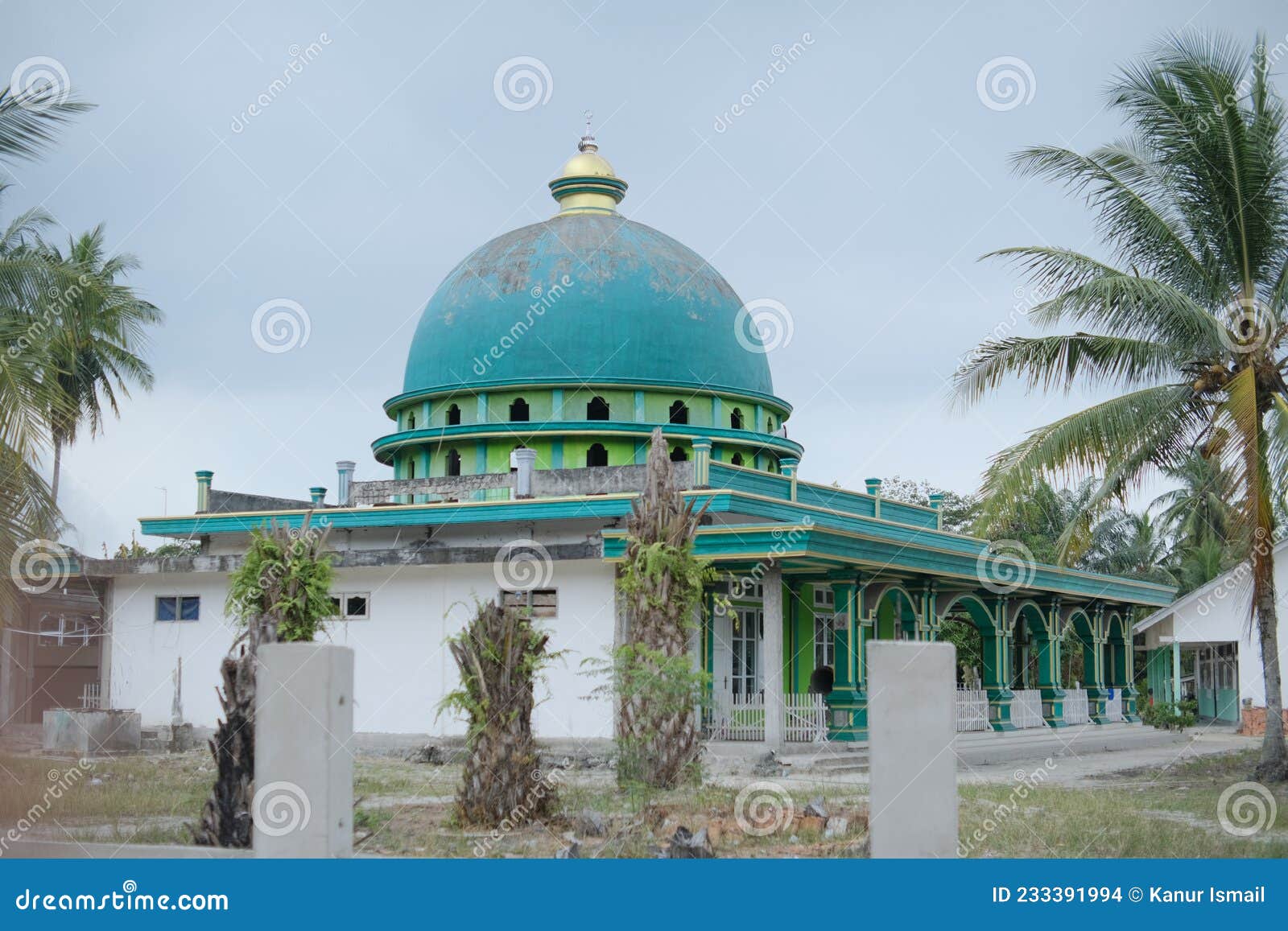 The View from the Back Side of the Domed Mosque Stock Photo - Image of ...