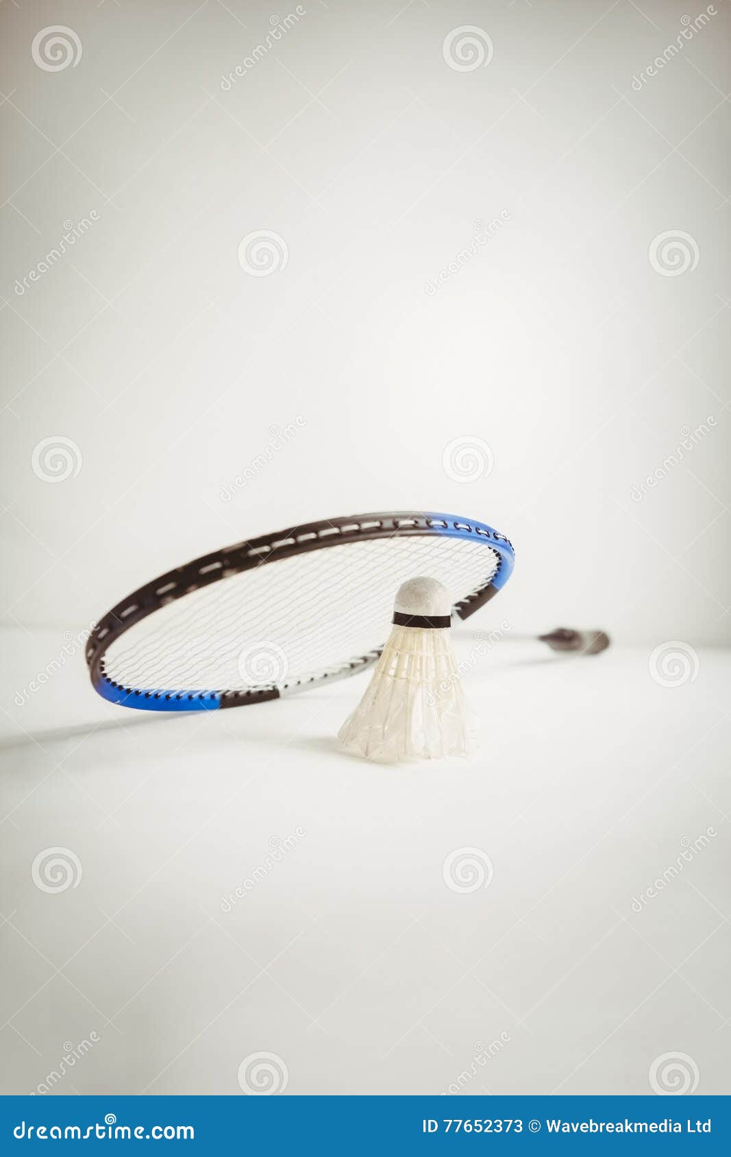 View of Badminton Racket and Shuttlecock Stock Image - Image of racket ...