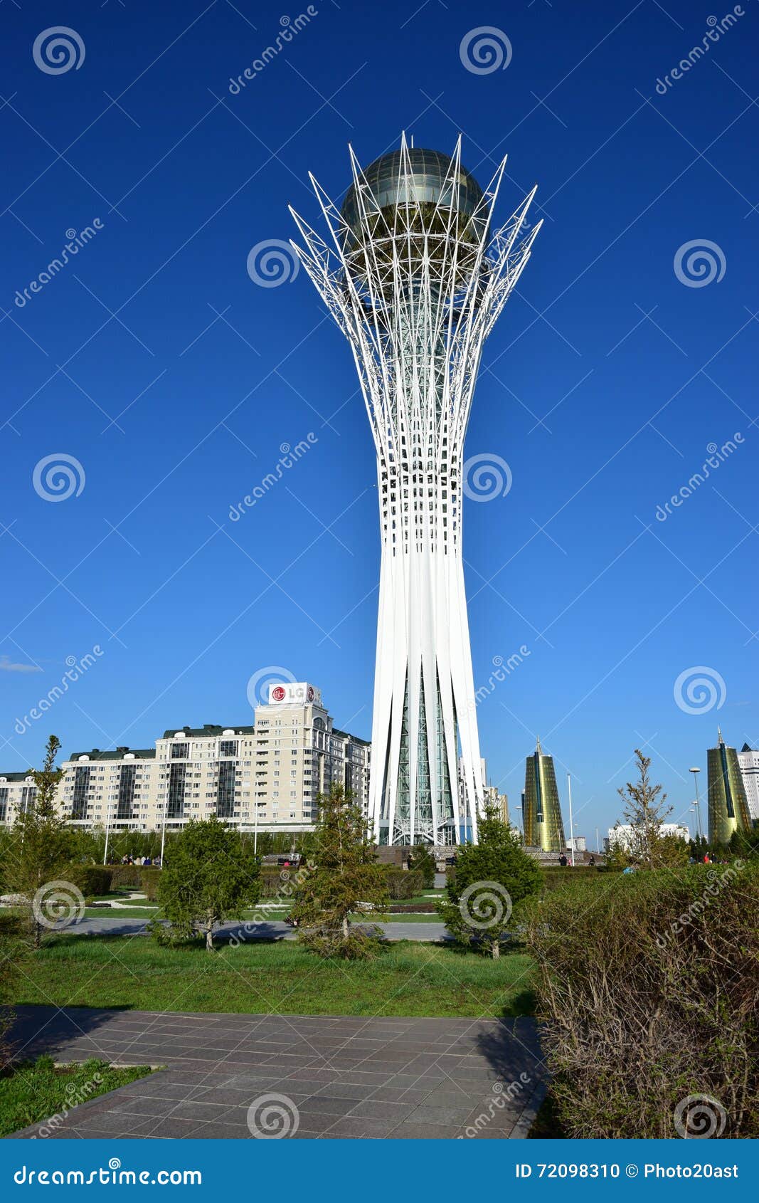 A View of the BAITEREK Tower in Astana Editorial Image - Image of ...