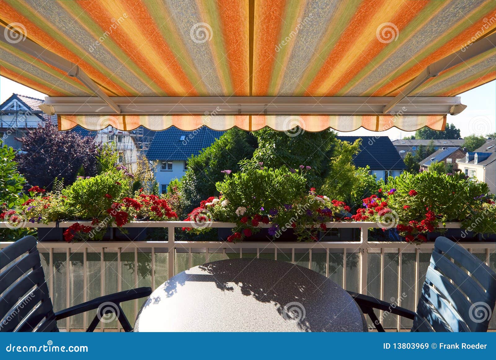 View from balcony stock image. Image of table, exterior - 13803969