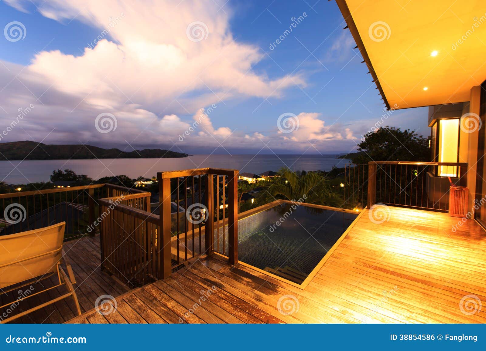View from the Balcony stock photo. Image of beach, golden - 38854586