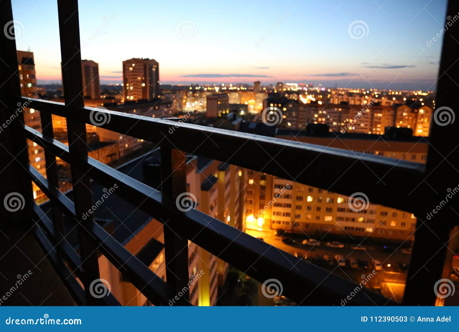 View from the balcony stock image. Image of romantic - 112390503