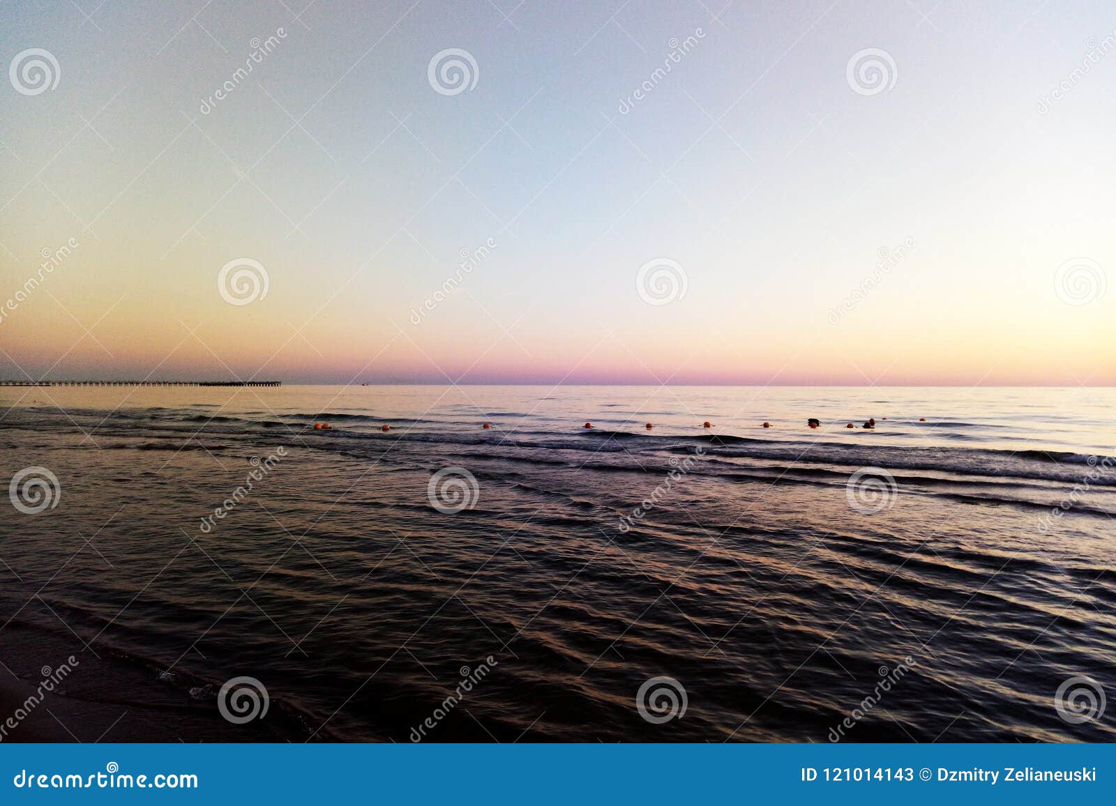 View of the Baltic Sea during Sunset Stock Image - Image of holiday ...