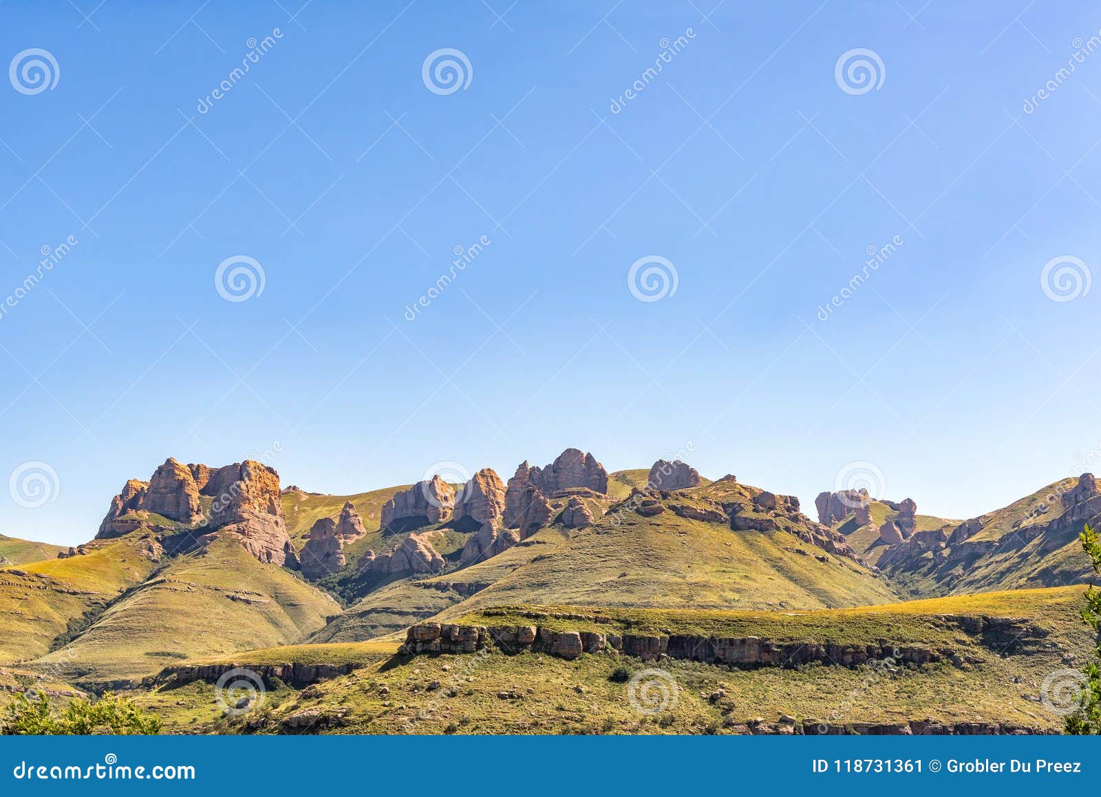 View from the Barkly Pass in the Eastern Cape Province Stock Image ...