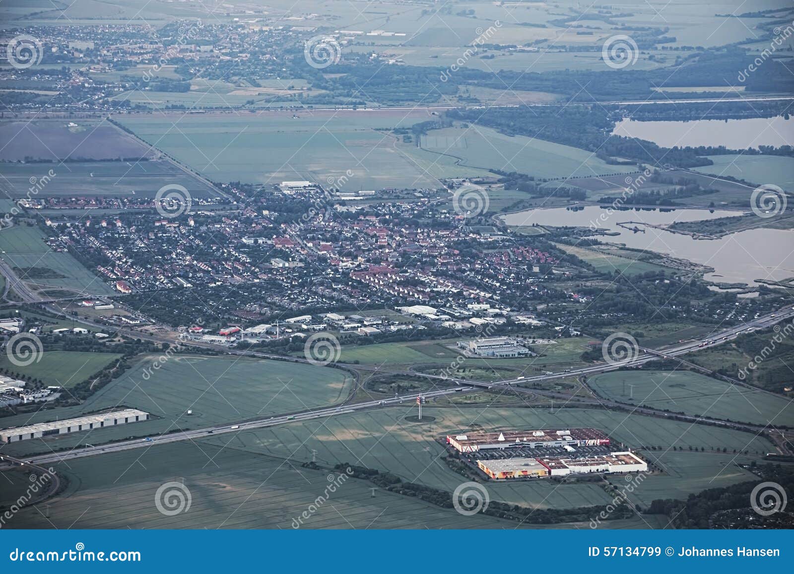 View of Barleben stock image. Image of field, century - 57134799