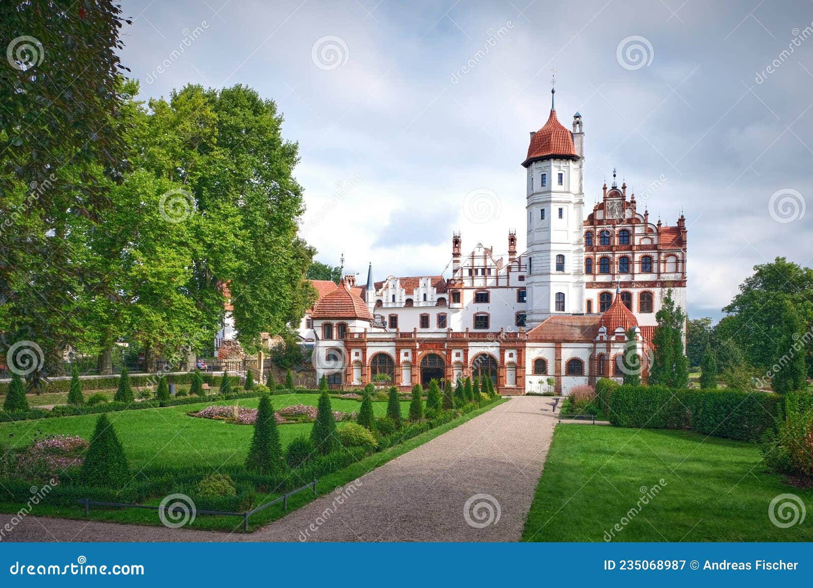 View of Basedow Castle on a Summer Day Editorial Photography - Image of ...