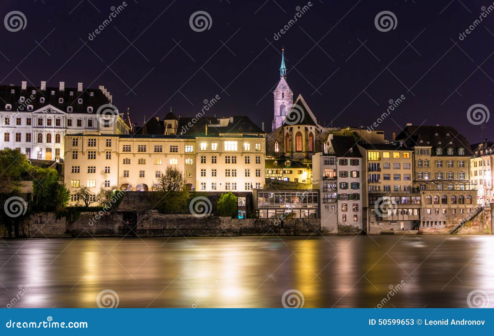 View of Basel Old City in Switzerland Stock Image - Image of landscape ...