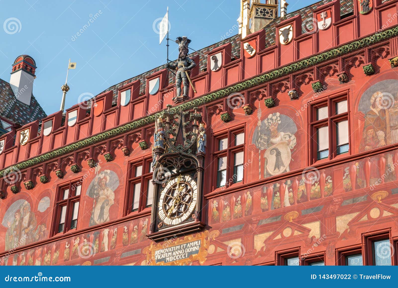 View on Basel Town Hall (Rathaus Basel) on Marktplatz Editorial ... View on Basel Town Hall (Rathaus Basel) on Marktplatz Editorial ...