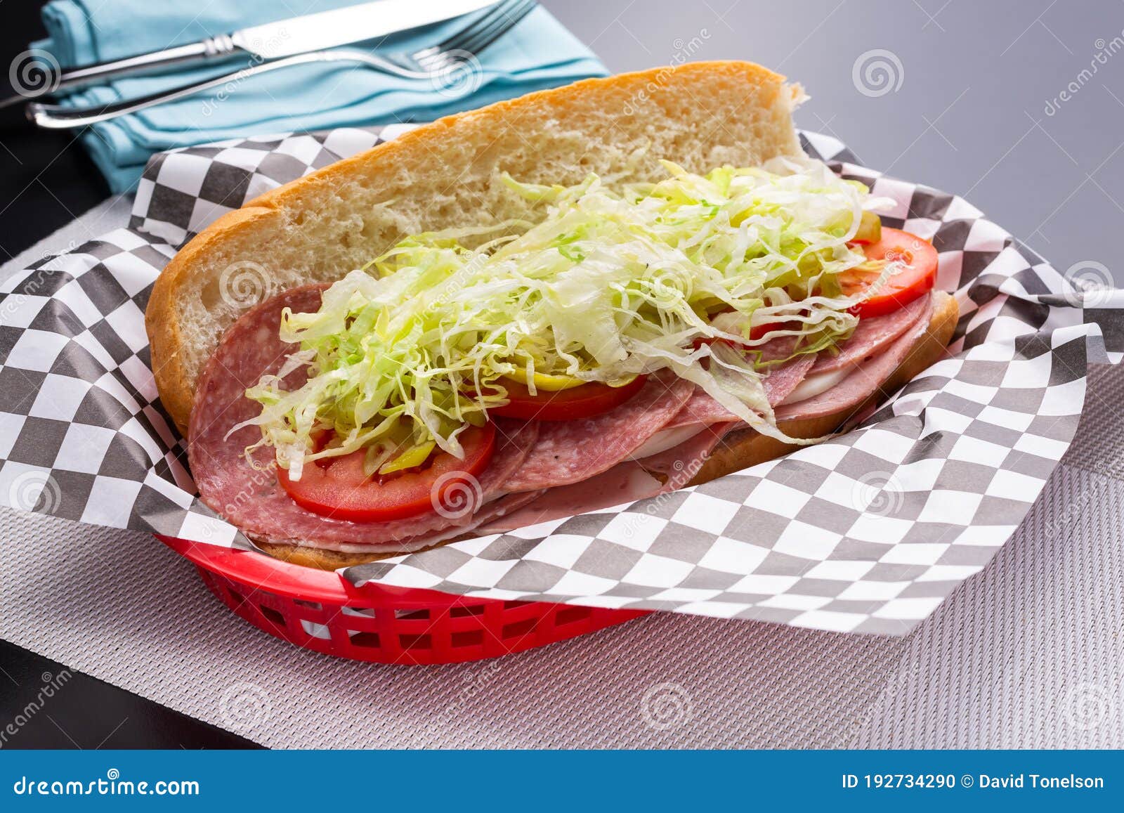 Italian sub stock photo. Image of store, shop, restaurant - 192734290