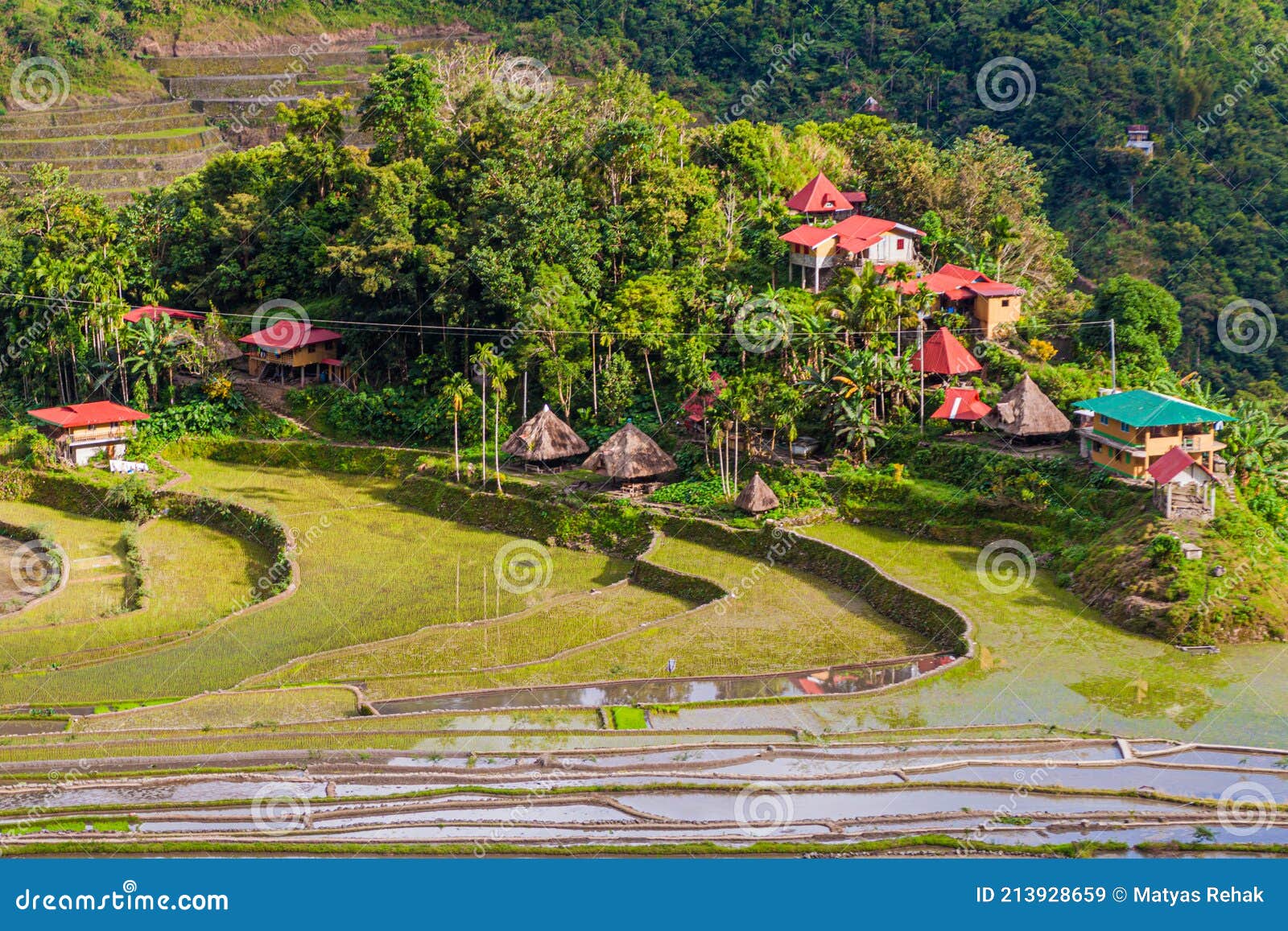 View of Batad Rice Terraces, Luzon Island, Philippin Stock Image ...