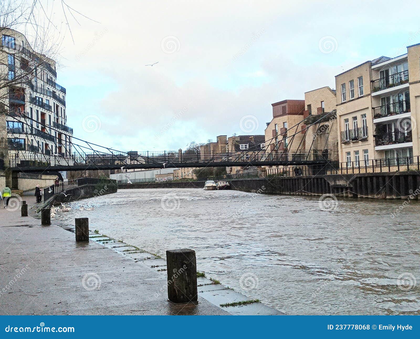 A View of Bath Riverside and Victoria Bridge Stock Photo - Image of ...