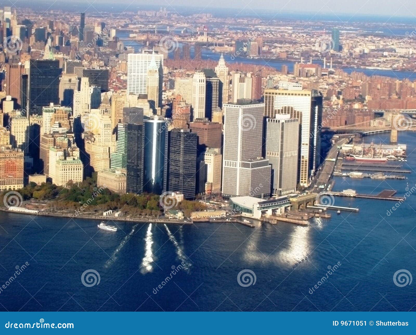 View on battery park stock image. Image of america, building - 9671051