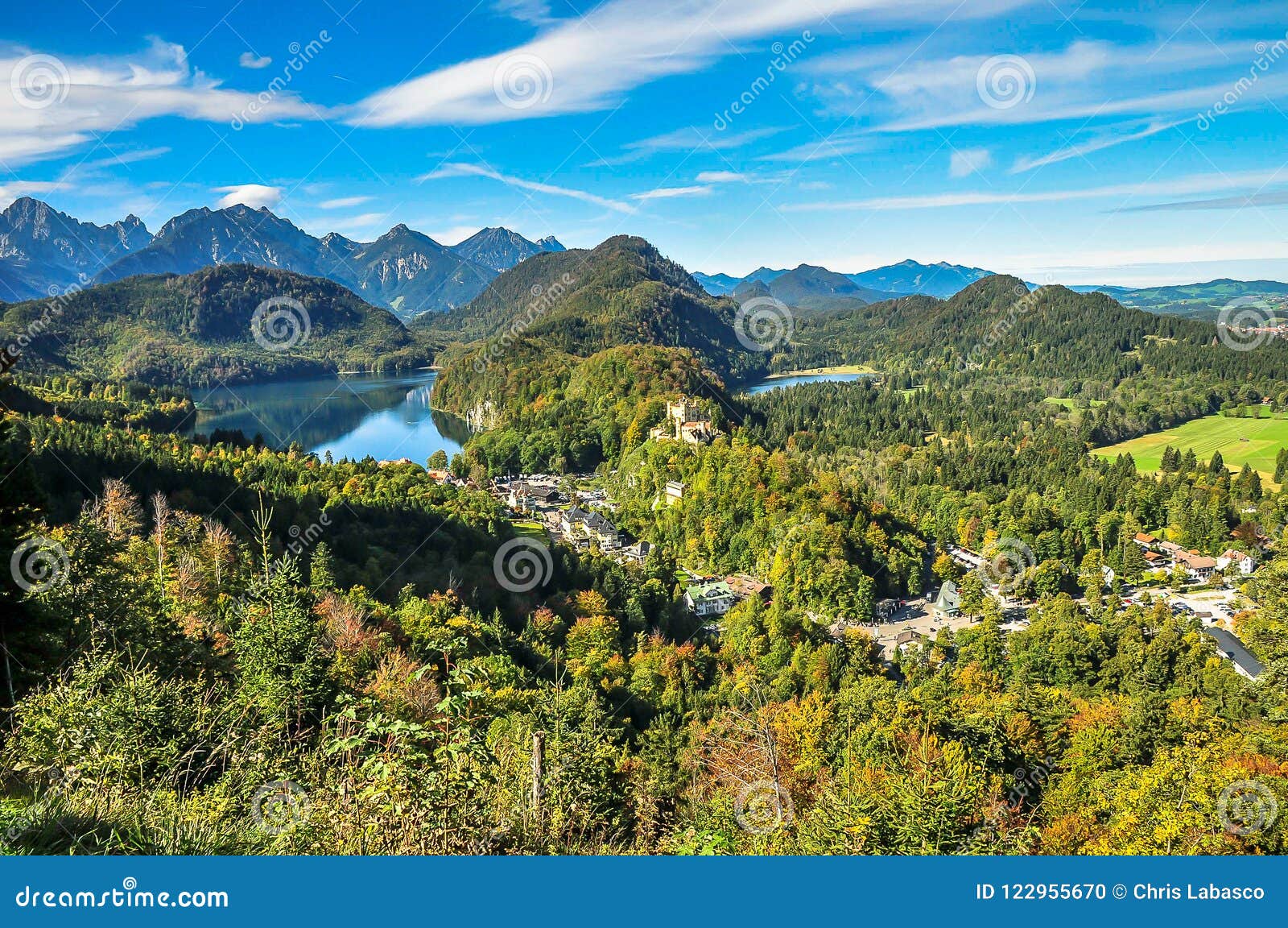 An Elevated View of Bavaria Stock Photo - Image of fall, alpine: 122955670