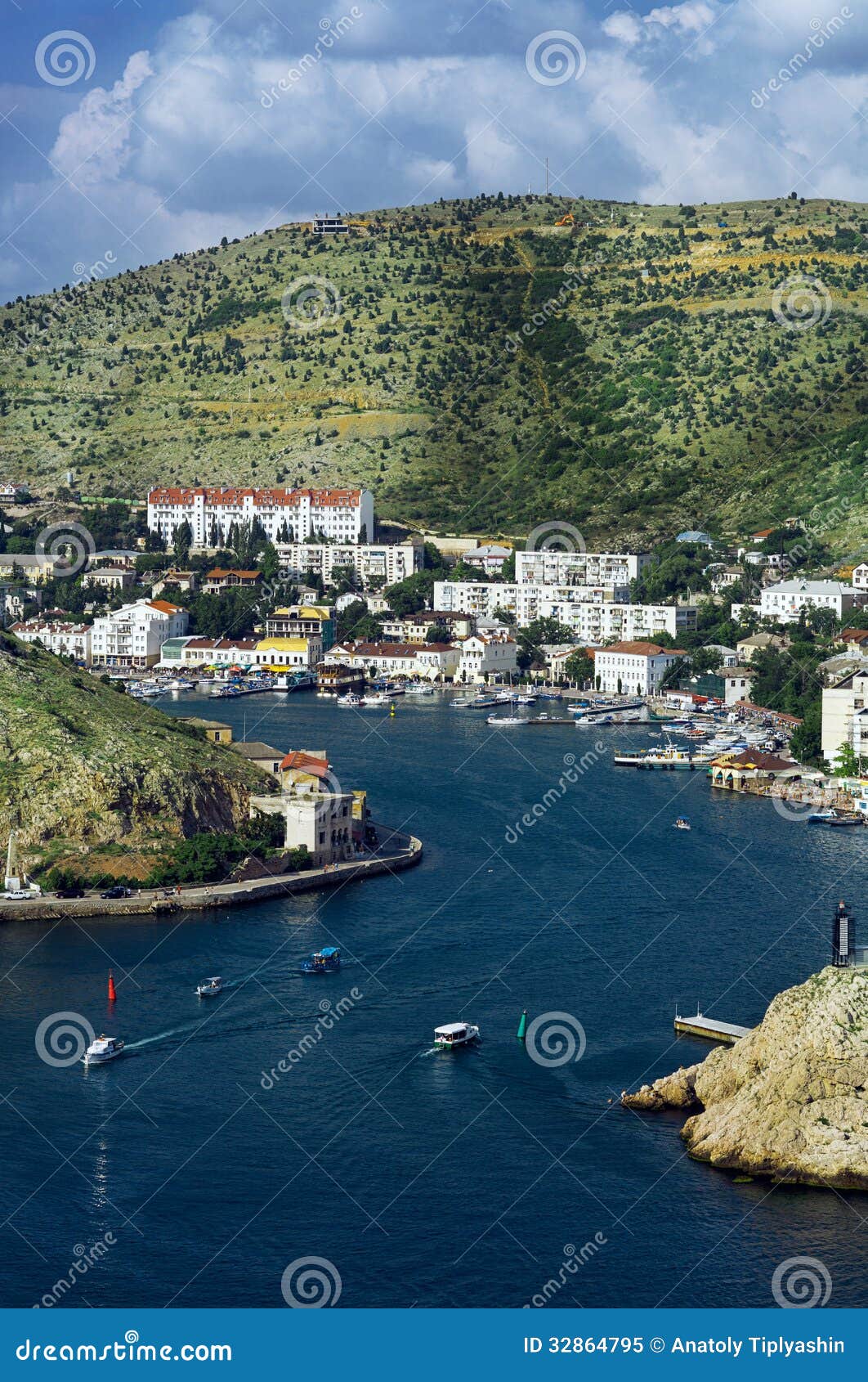 View of the Bay of Balaklava Stock Image - Image of ukraine, nature ...