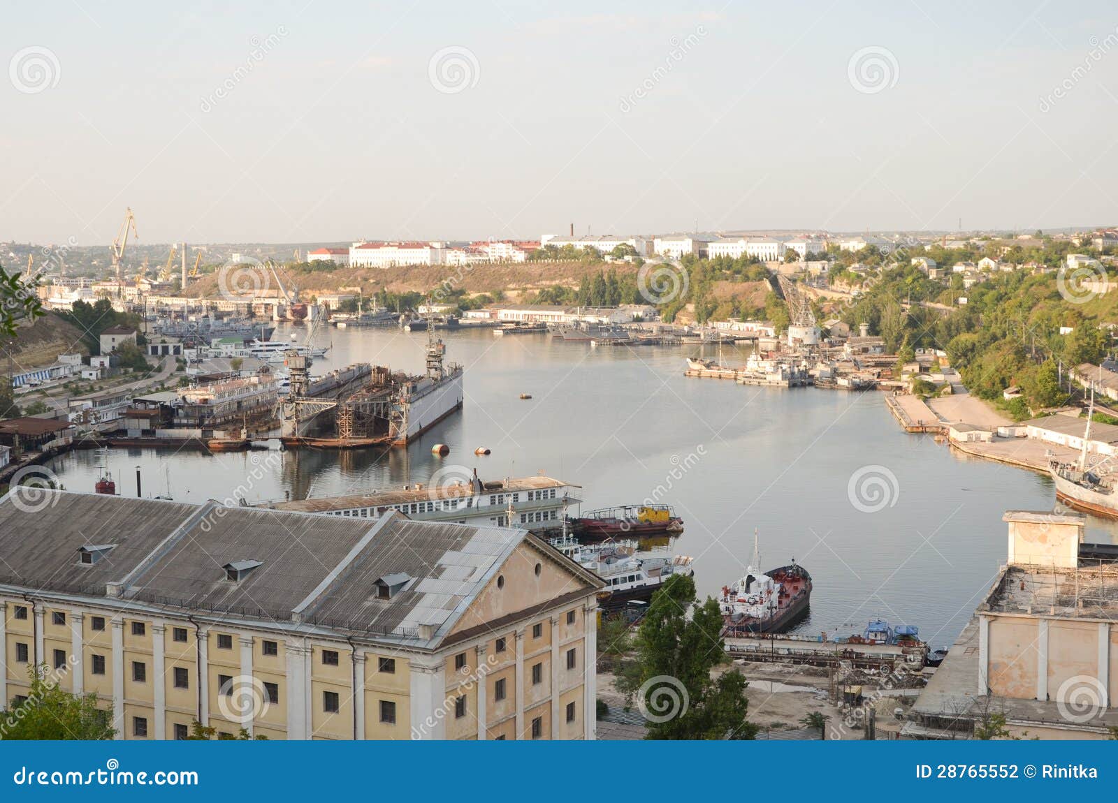 View of bay in Sevastopol stock photo. Image of port - 28765552